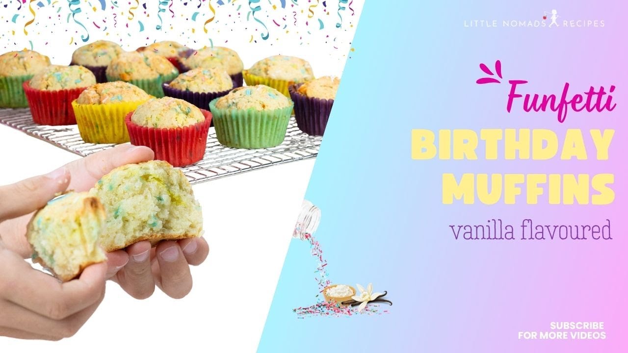 The BEST Funfetti Muffins - Made with Cottage Cheese