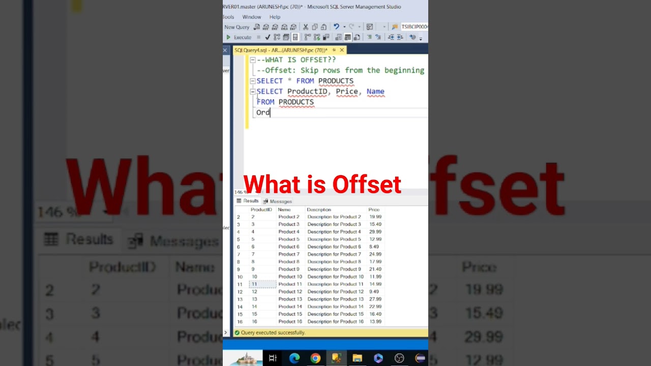| SQL OFFSET | SQL Query | SQL Tutorial | #sql #offset