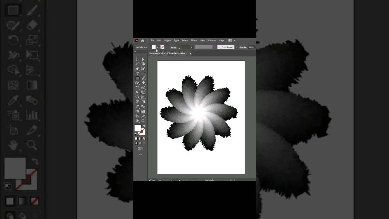 Furry Texture Effect Step By Step tutorial in Adobe illustrator #adobeillustrator #design
