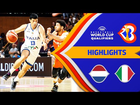 🇳🇱 NED - 🇮🇹 ITA | Basketball Highlights - #FIBAWC 2023 Qualifiers