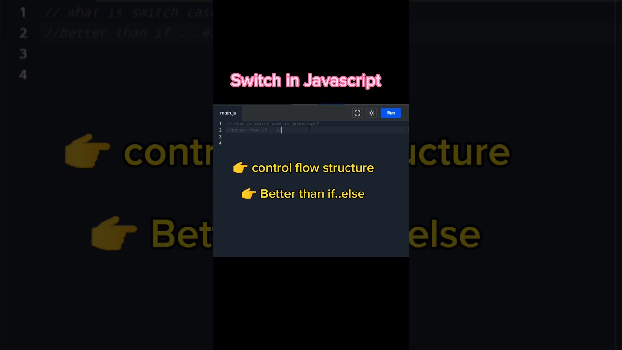 JavaScript Switch Case Statement Explained | Quick Coding Tutorial #Shorts