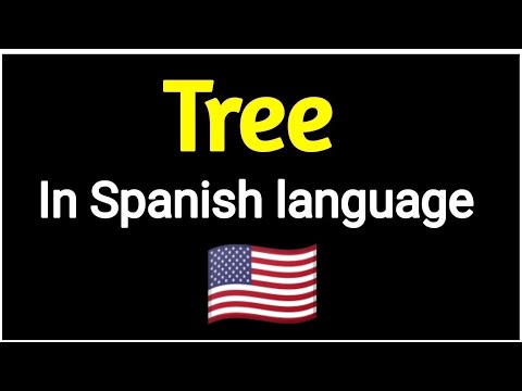 How To Pronounce " Tree " In Spanish language . Spanish vocabulary practice .