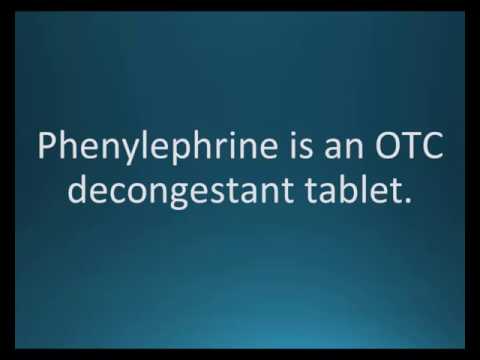 How to pronounce phenylephrine (Sudafed PE) (Memorizing Pharmacology Flashcard)