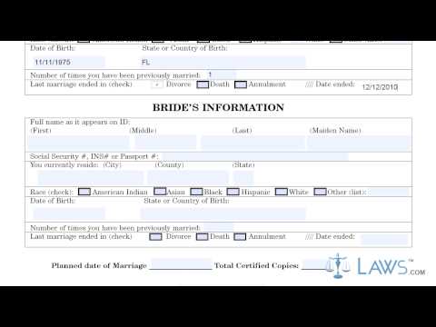 Marriage license florida - Fill Out and Sign Printable PDF Template ...