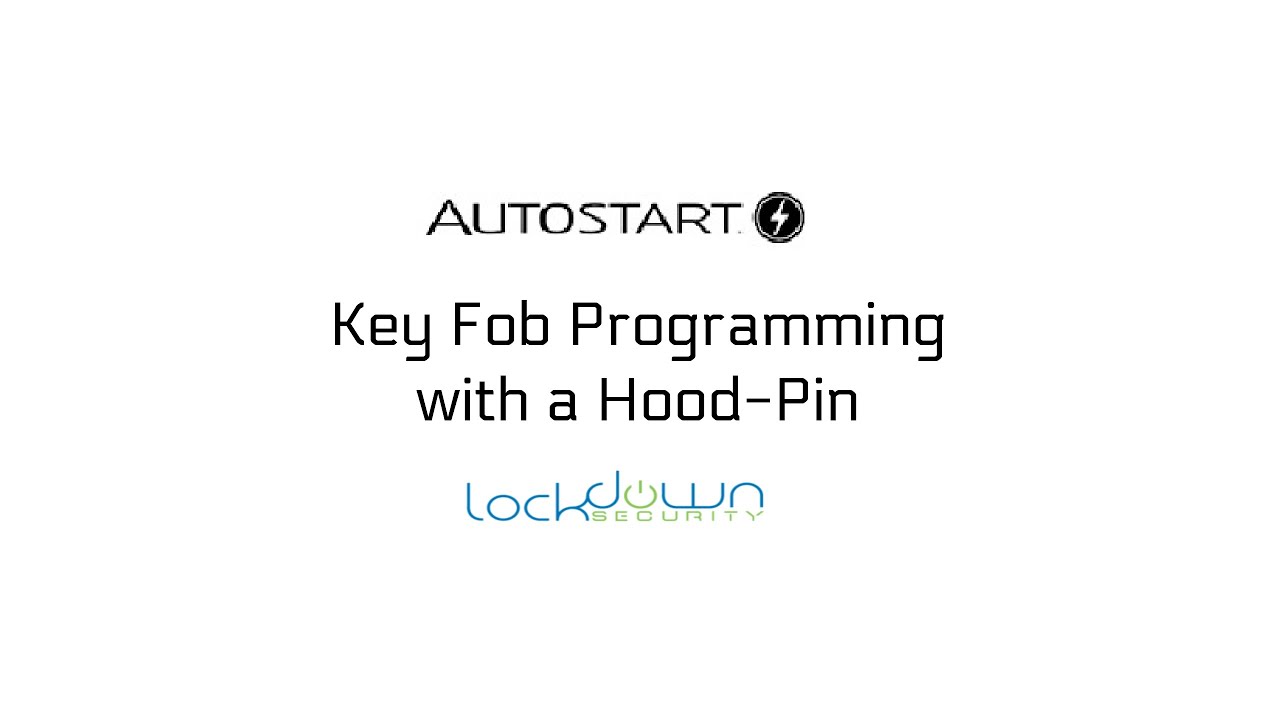 Autostart Key Fob  Programming with Hood-Pin #lockdownsecurity #autostart