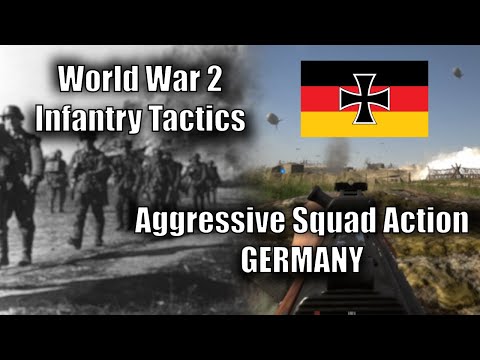 World War 2 infantry Tactics | Aggressive Squad Action-Germany