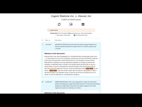 Searching Docket Sheets and Documents