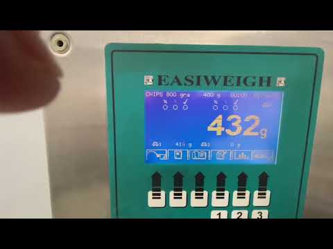 1 x Easiweigh twin-head linear weigher with double-tier vibratory pans ...