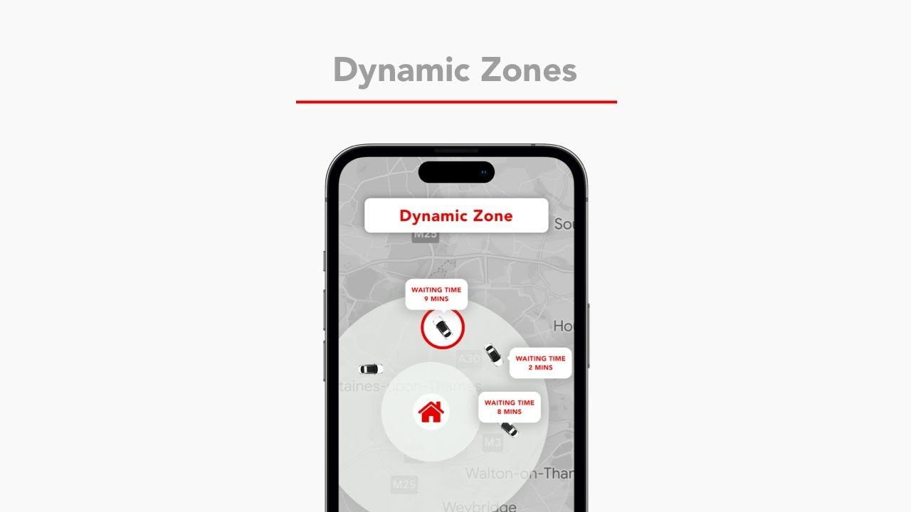 Cab9 Driver App: Dynamic Zones