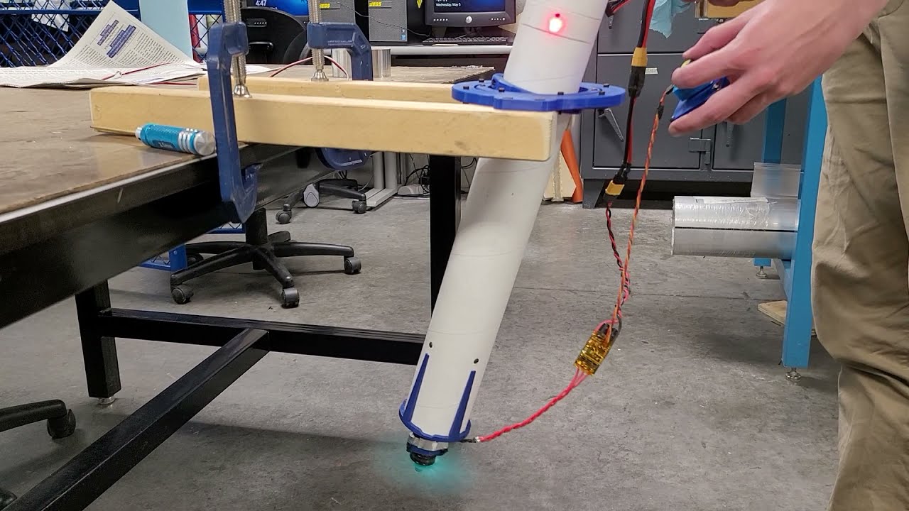 TVC Rocket Single Axis Stability Test Failure - Project Pathfinder