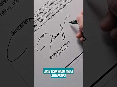 Signature Like A Billionaire | Name: Katharine #signature #design #katherine