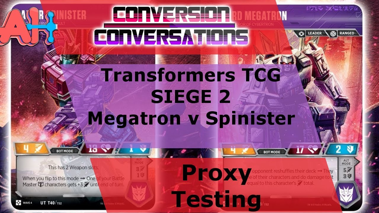 Conversion Conversations: Transformers TCG SIEGE Proxy Test Megatron 2