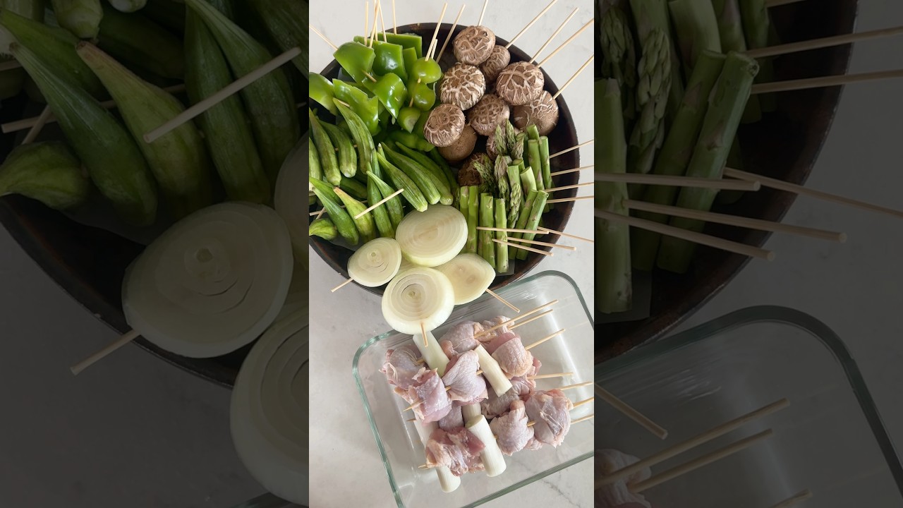 Prepping Yakitori in the morning✨