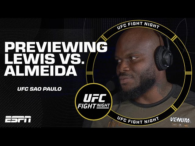 "I don't plan on it standing up the whole time" - Derrick Lewis ...