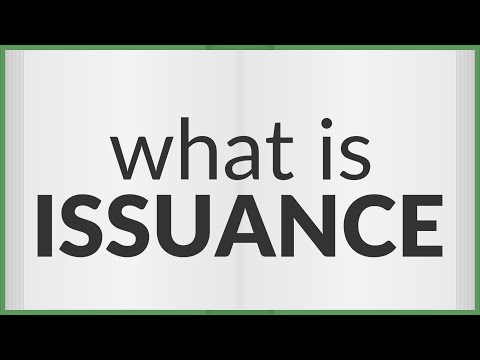 Issuance | meaning of Issuance