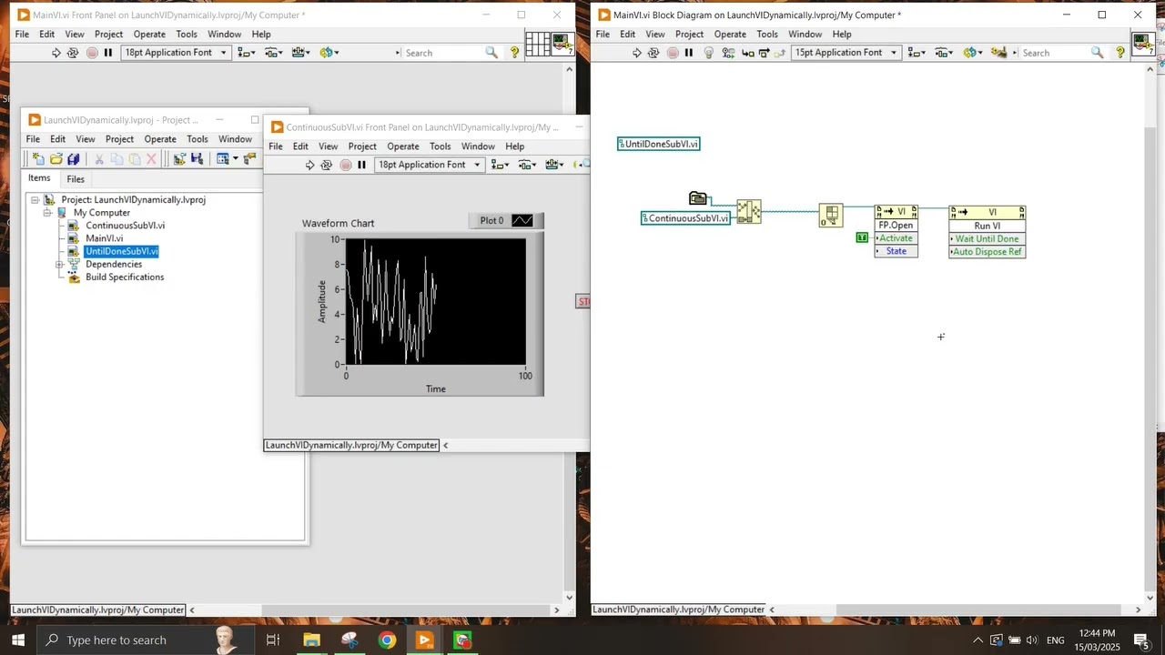 Launch VI Programmatically from Another VI
