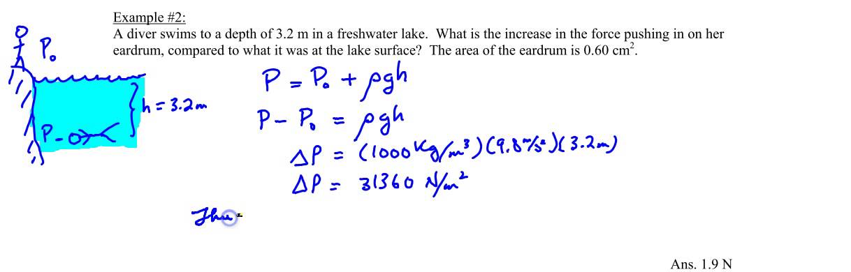 Chapter 11, Example #2 (A diver)