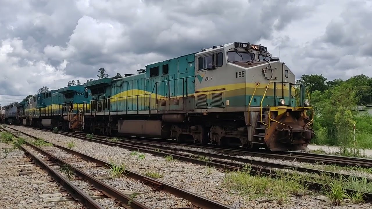 LOCOMOTIVAS VALE-VL!-EFVM - 1195-1297-1216-8682-1202-1175 – EM PEDRO LEOPOLDO – MG JAN 2024