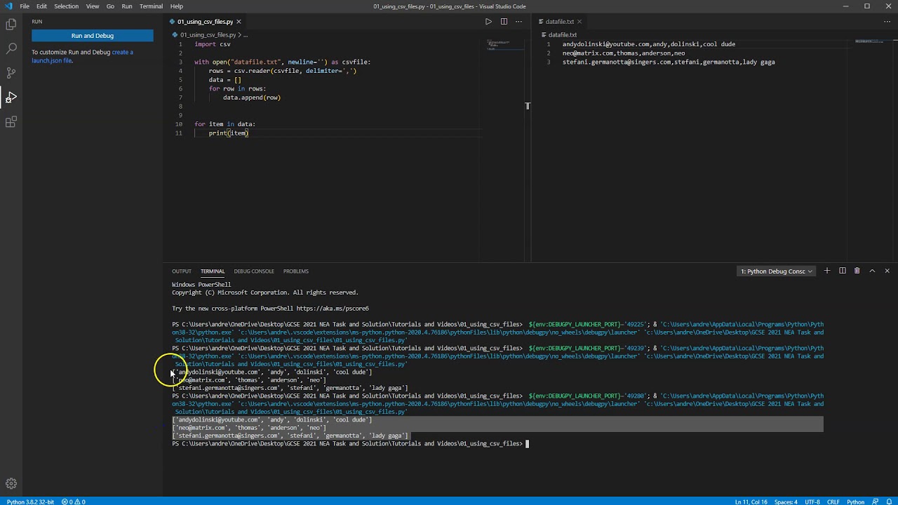 Importing CSV files into Python