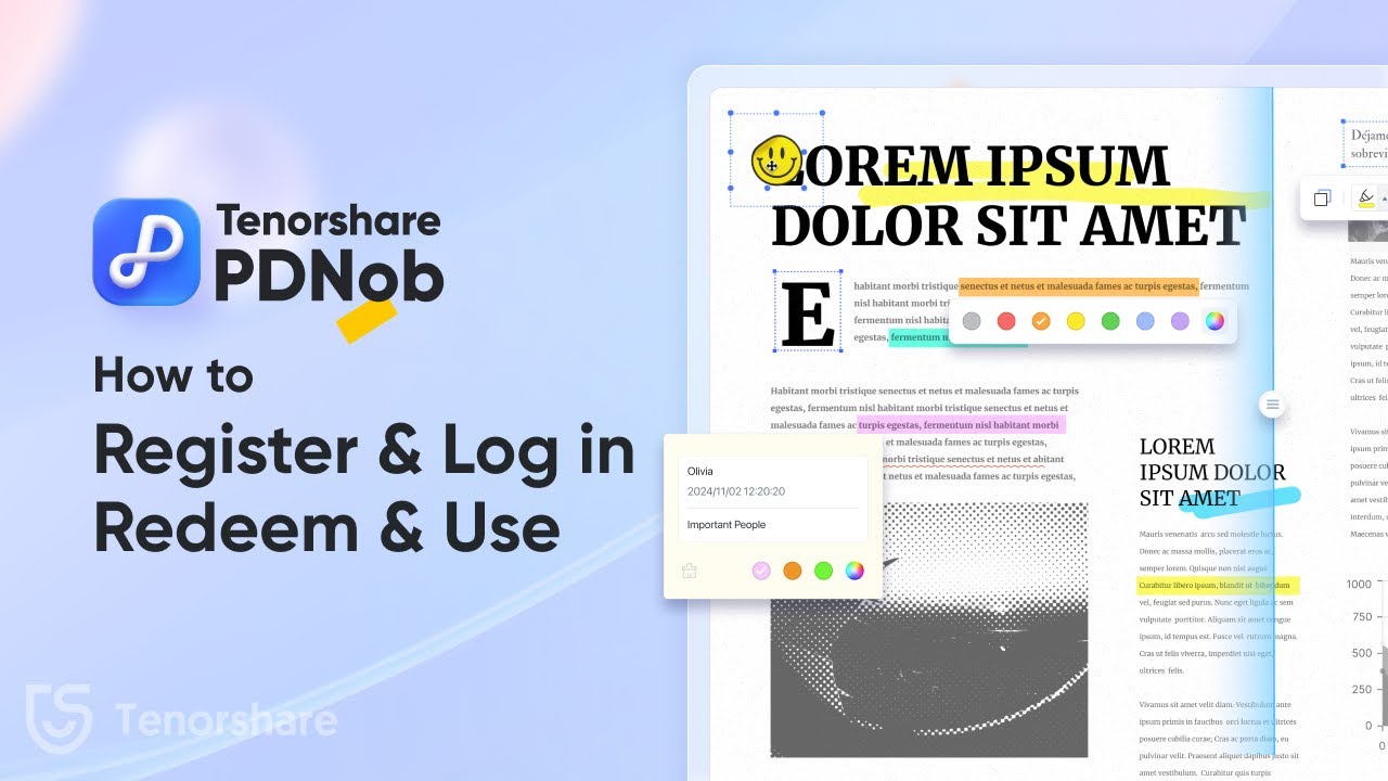 How to Register, Log in, and Redeem and Use Tenorshare PDNob