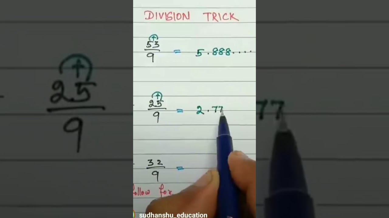 MATH SHORT TRICK! MATHEMATIC PUZZLE! MATHEMATIC SHORTCUT!