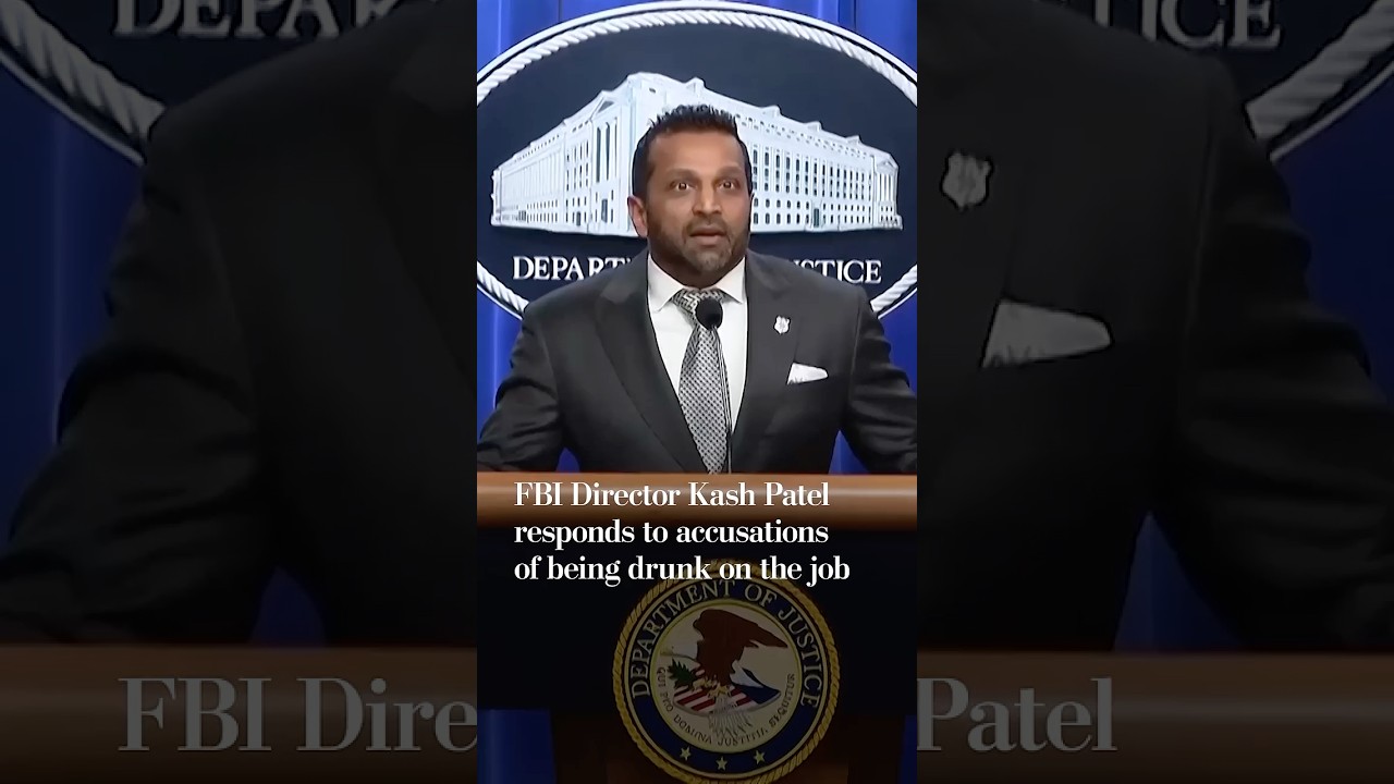 FBI Director Kash Patel responds to accusations of being drunk on the job