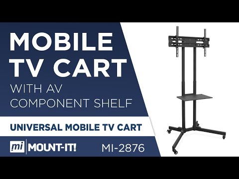 Mobile TV Cart with AV Component Shelf (MI-2876)