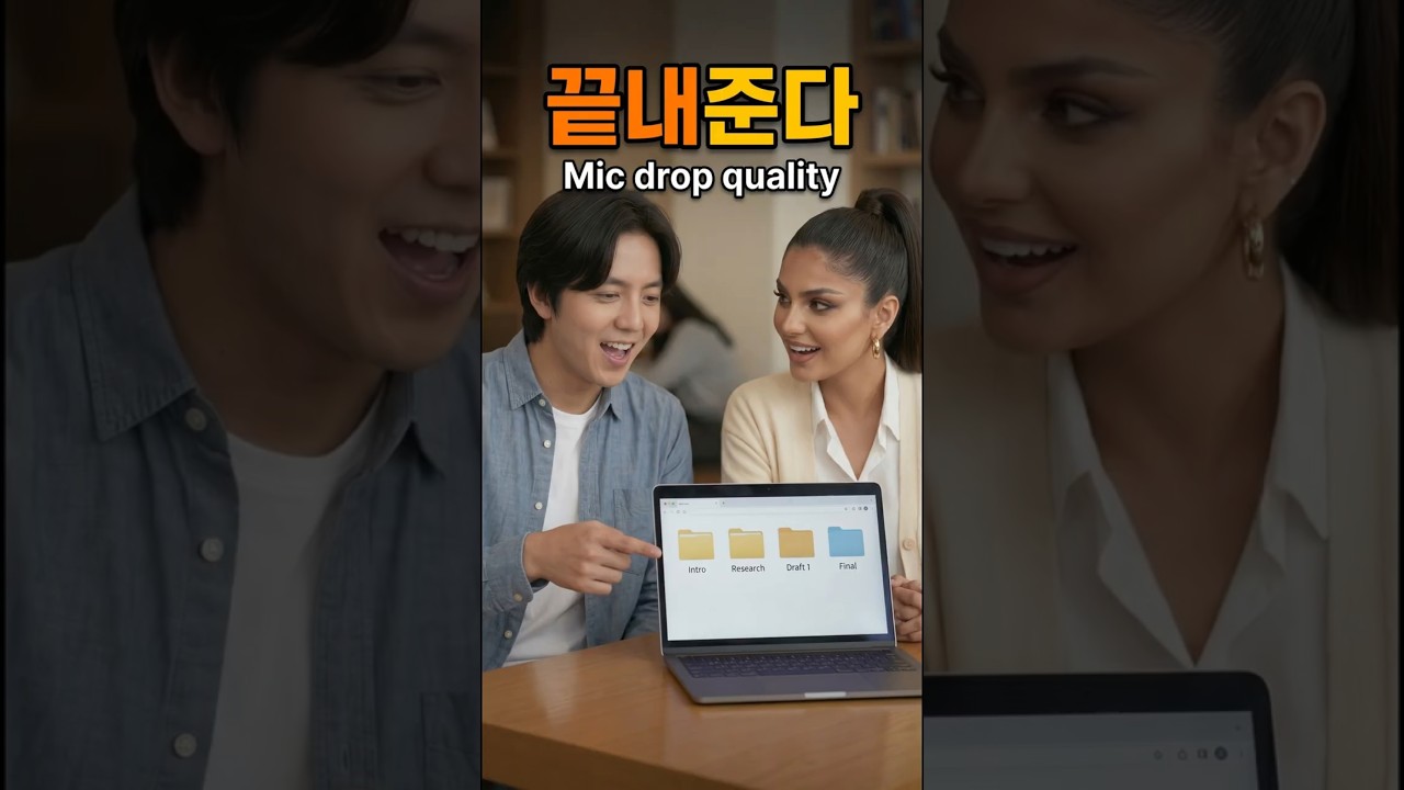 Mic drop quality 끝내준다 #CommonKoreanPhrase #Shorts