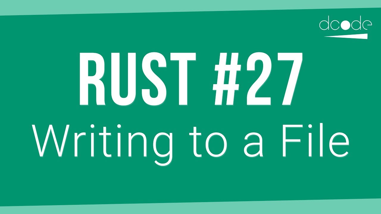 How come i can't write_all to file? - help - The Rust Programming Language Forum