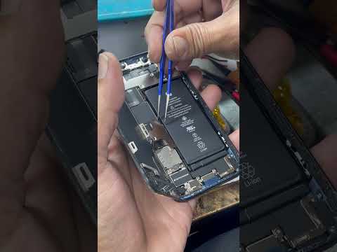 iPhone 12 Mini Battery Change 🔋 | Fast & Easy Repair! #satisfying #educational #repair #apple #tech