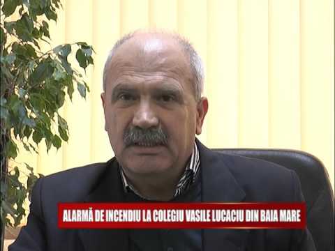 ALARMA DE INCENDIU LA COLEGIU VASILE LUCACIU DIN BAIA MARE