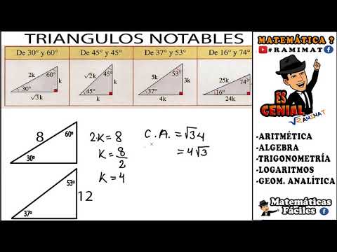 Triángulos Notables 30 y 60 grados