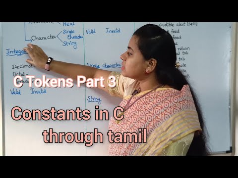 C11 | Constants in C Tamil | C tokens | Numeric constant | Integer and Real constant | Literals |