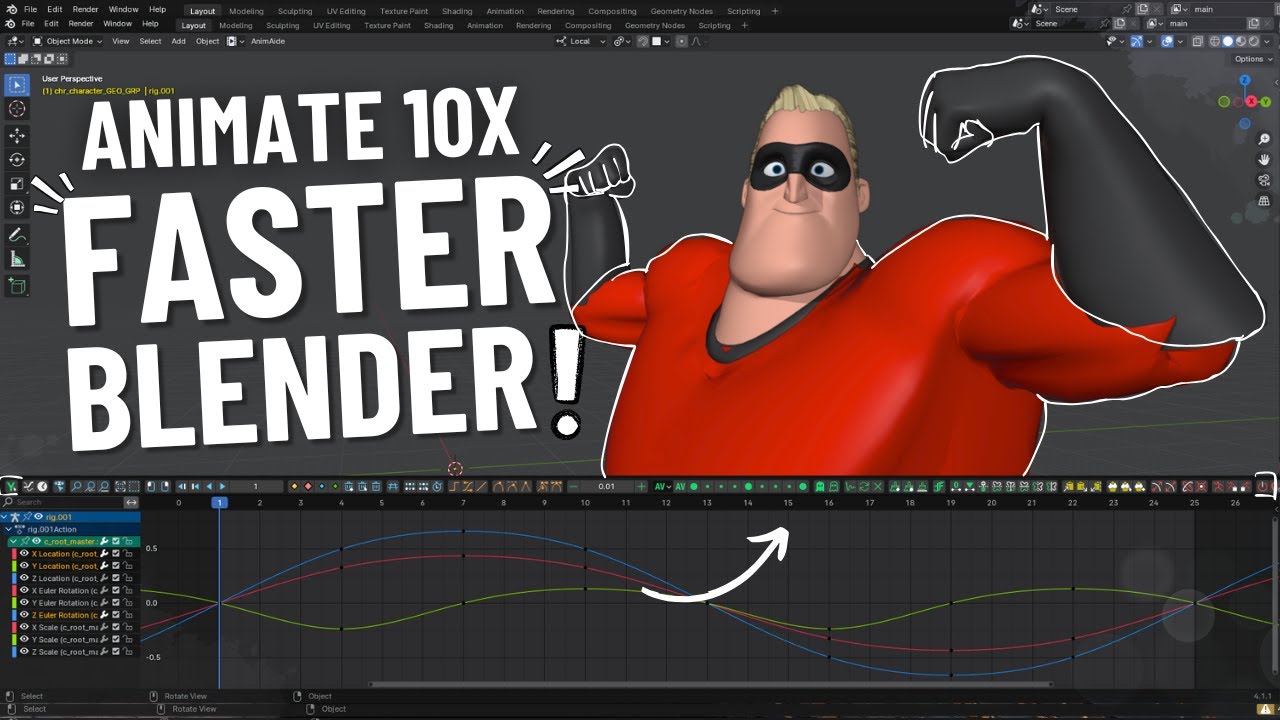 ANIMATE 10x FASTER in BLENDER