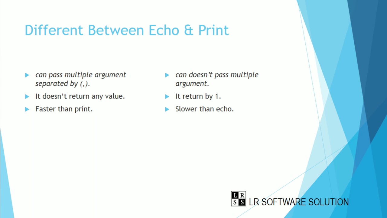 PHP Tutorial | PHP Printing Statement | PHP Echo and Print - Part 3