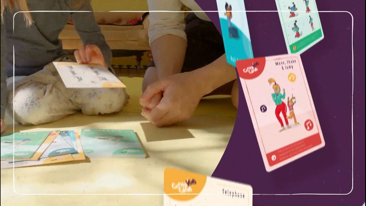 Interactive movement card game