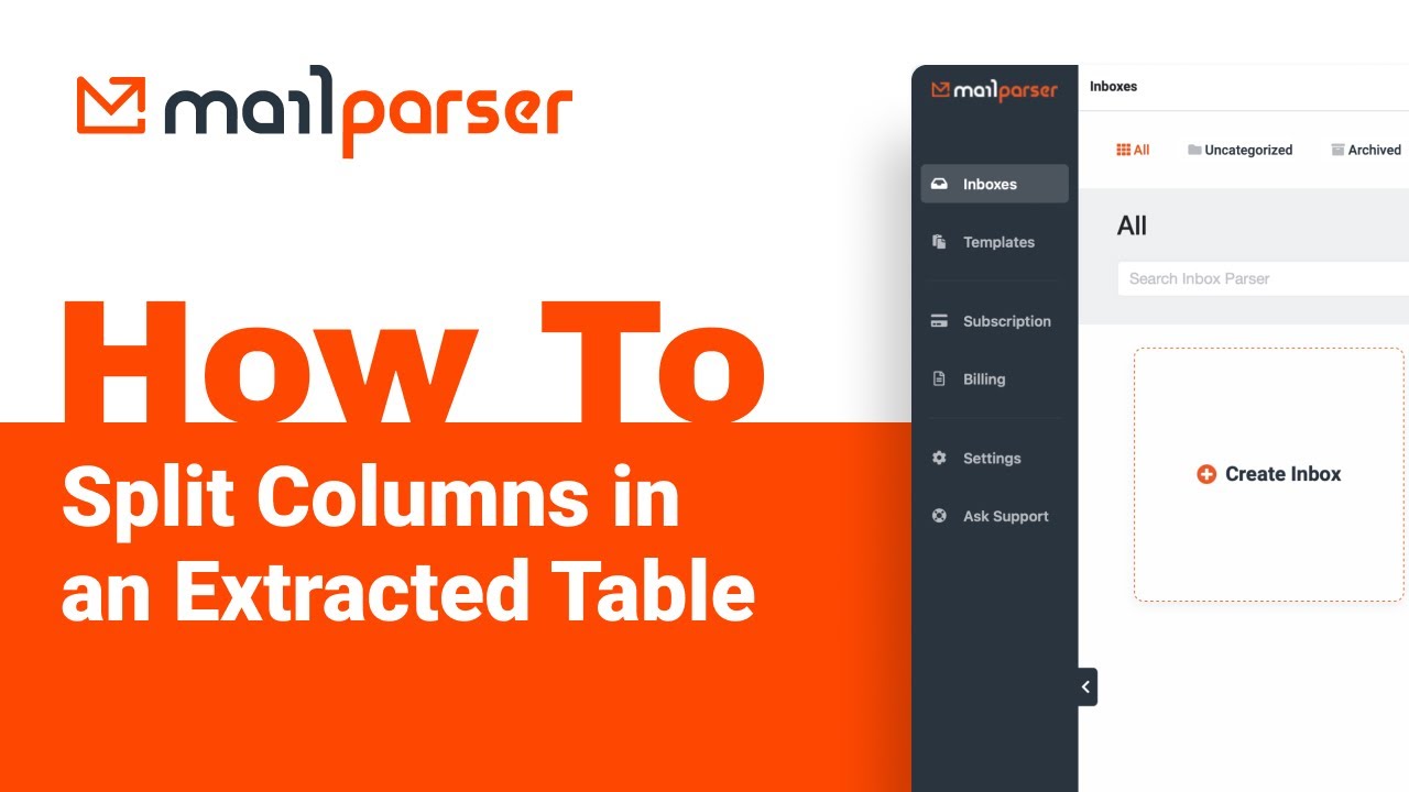 Mailparser Academy: How to Split Columns in an Extracted Table