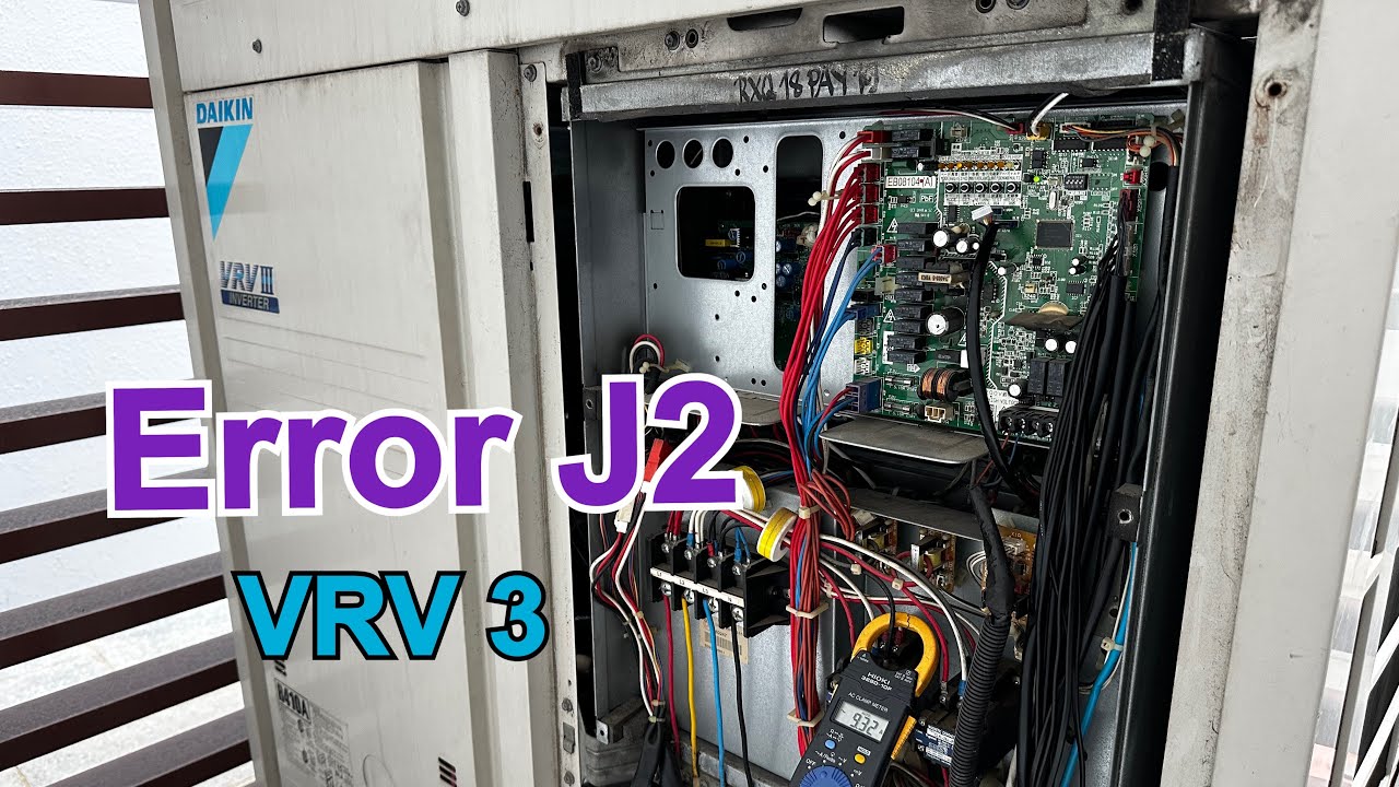 [HVAC] How to solve Error J2 | VRV3