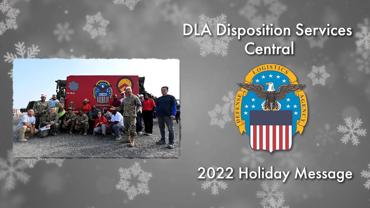 Holiday Greetings from DLA Disposition Services Central (Open Captions)