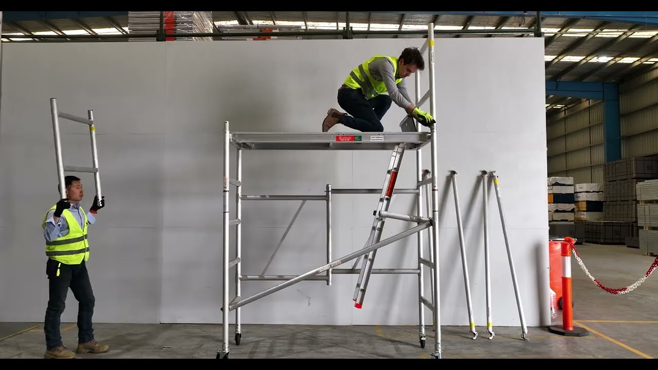 F30 Mobile Scaffold Foldable Tower Install