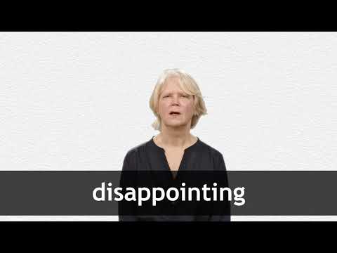 DISAPPOINTING definition and meaning | Collins English Dictionary