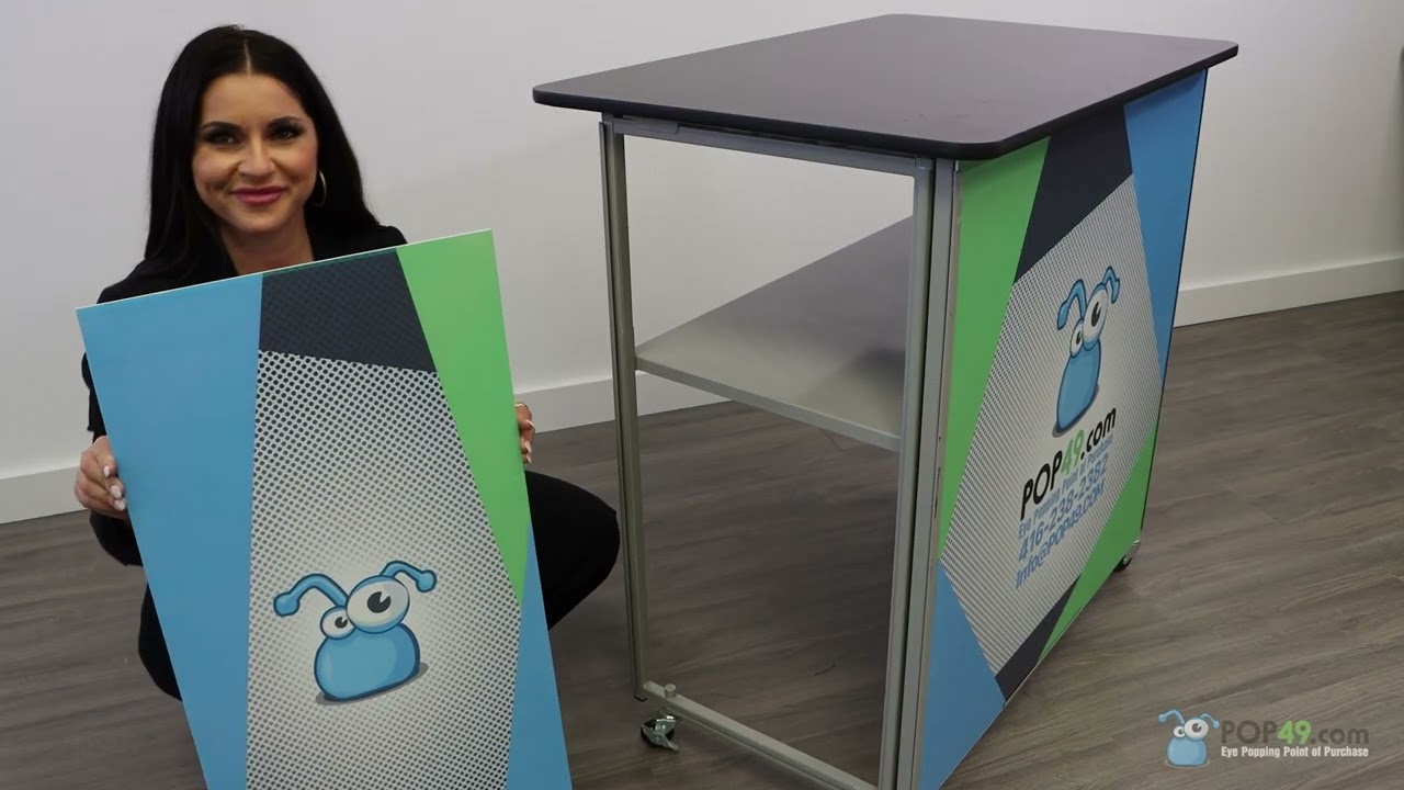 Folding Professional grade 36inch demo sampling table