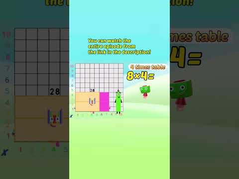 Four Times Table Song|Numberblocks #shorts