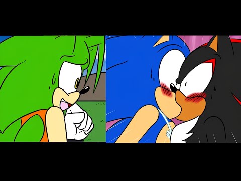 Kiss in the Sky 💙Sonadow❤️ Sonic x Shadow Comic Dub 🎸Underground AU