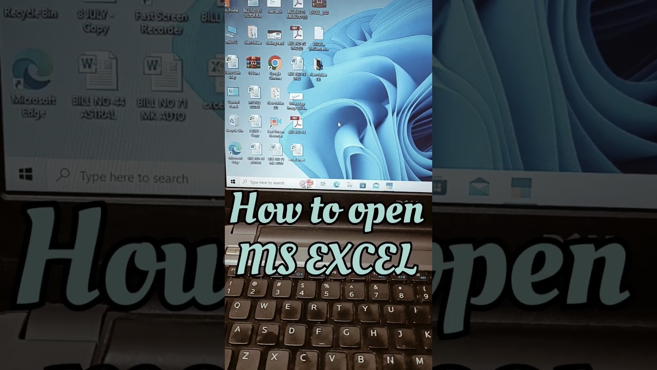 How to open Ms Excel || Ms Excel kaise open kare #excel #shorts #computer