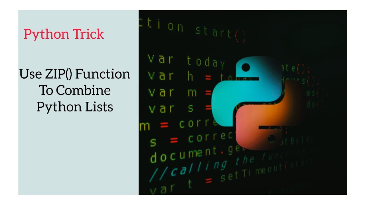 Use ZIP Method To Combine Python Lists | Example Usage