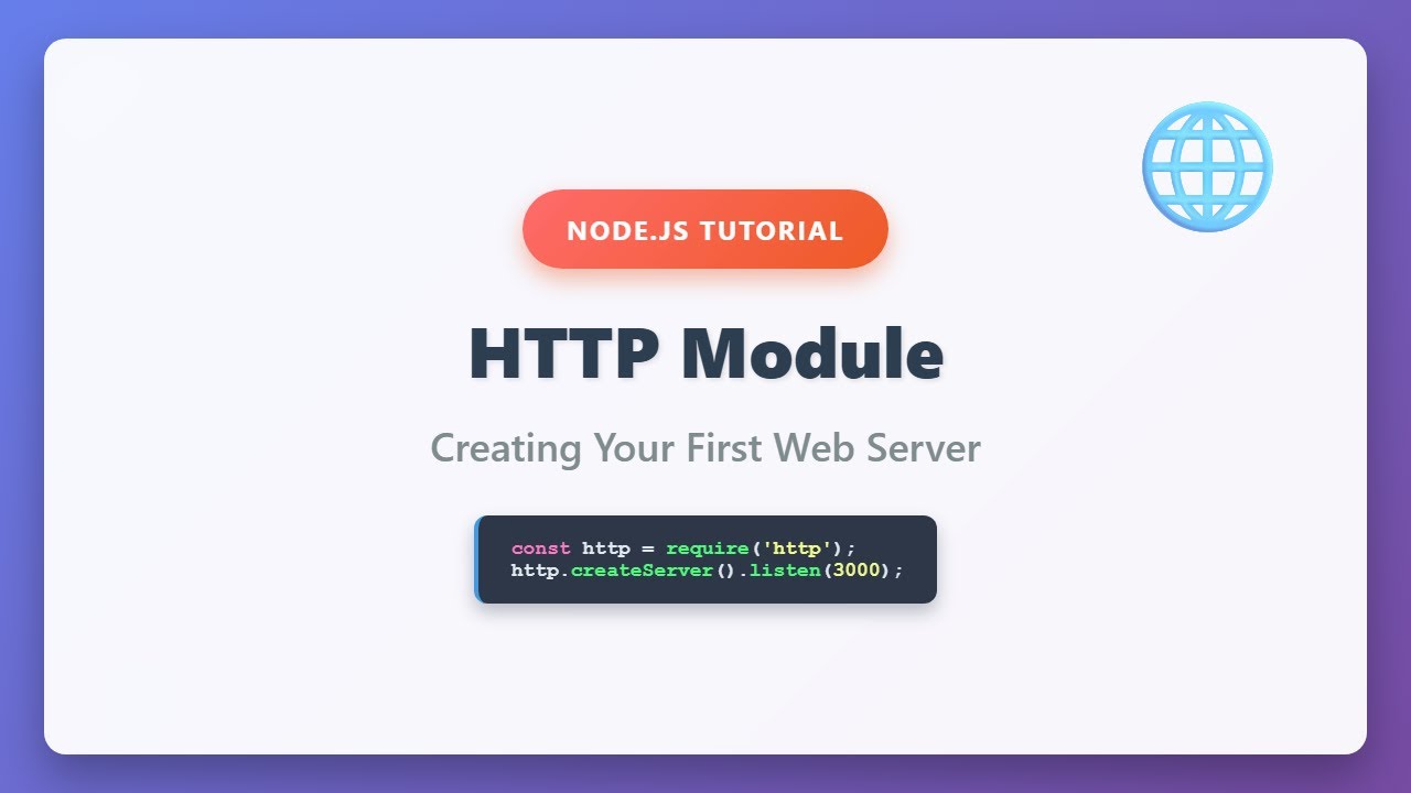 Node.js HTTP Module: Create Your First Web Server (Beginner's Guide)