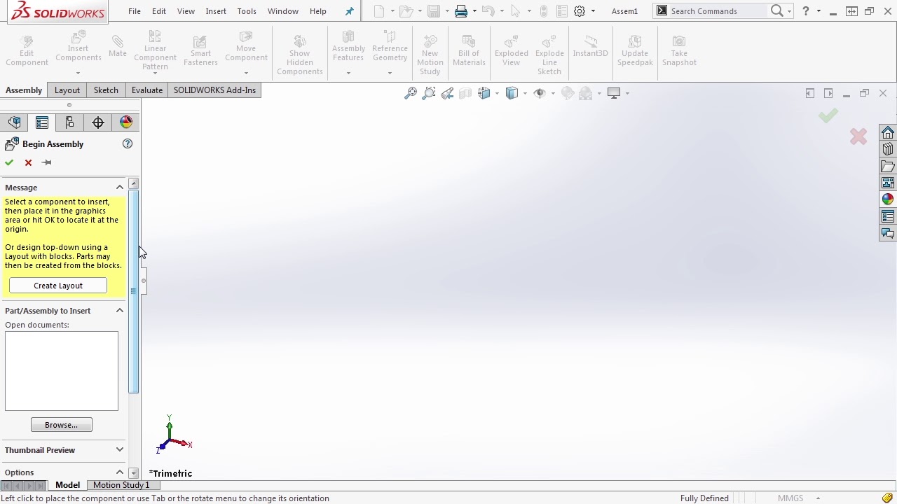 Solidworks Tutorial 54 :  SOlidworks Intro To Assemblies