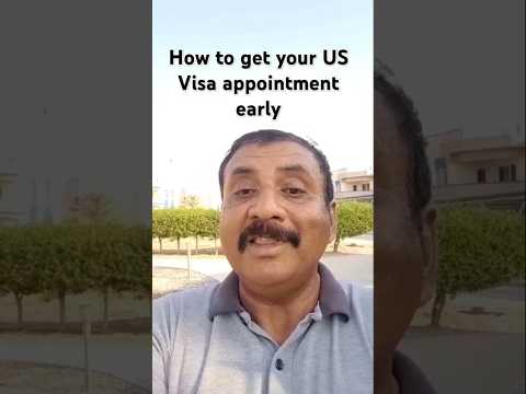 How do I get an earlier appointment slot for USA visa? #visaapplication #usab1b2visa #shortsvideo