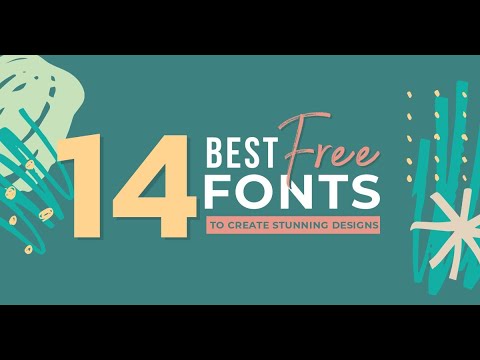 14 amazing free fonts for you to use in your projects! Wow😇😇🙃